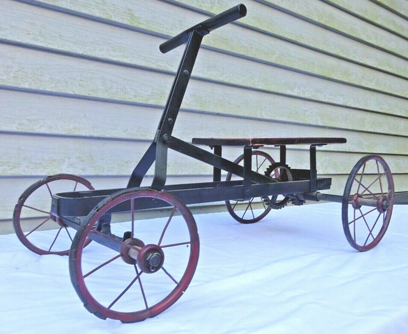 Fantastic Restored Early Vintage Irish Mail Cart Pedal Car w/cast metal ...