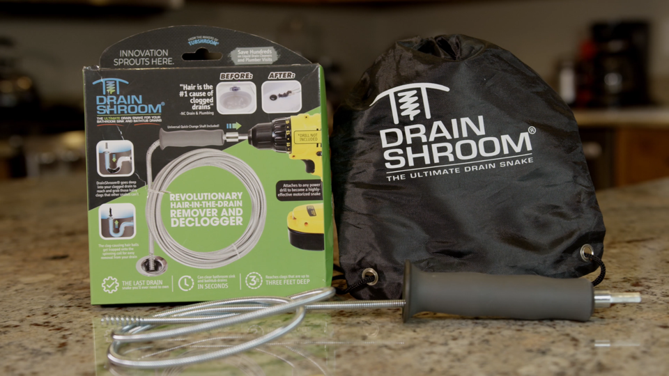 DrainShroom® Revolutionary Drain Snake Auger Clog Remover Cleaner by ...