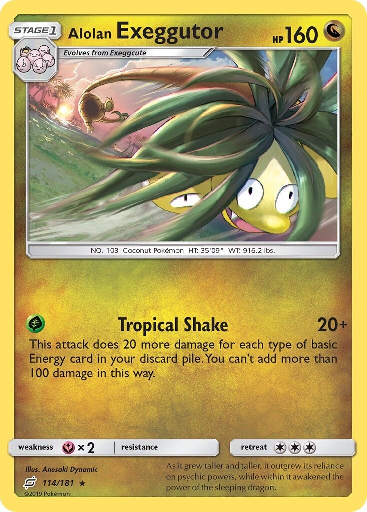 Alolan Exeggutor 114/181 Sm-Team Up Regular for sale online | eBay