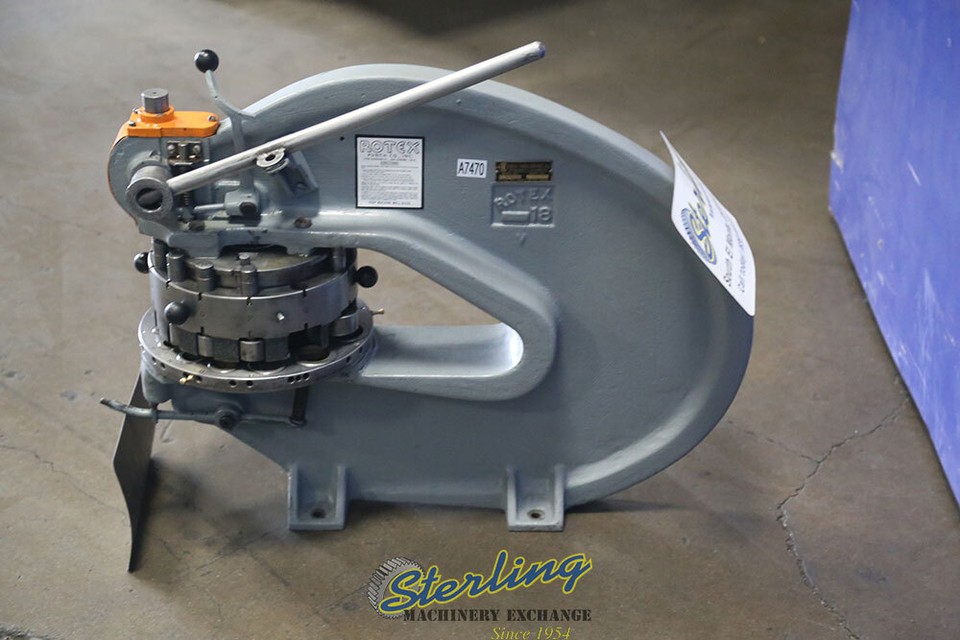 2", Used Rotex Manual Hand Turret Punch, Mdl. 18, A7470 | eBay