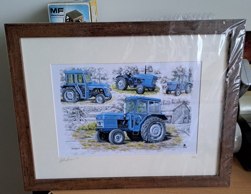2 A4 Framed Picture Prints Deal Leyland Marshall Nuffield Tractors Ltd ...