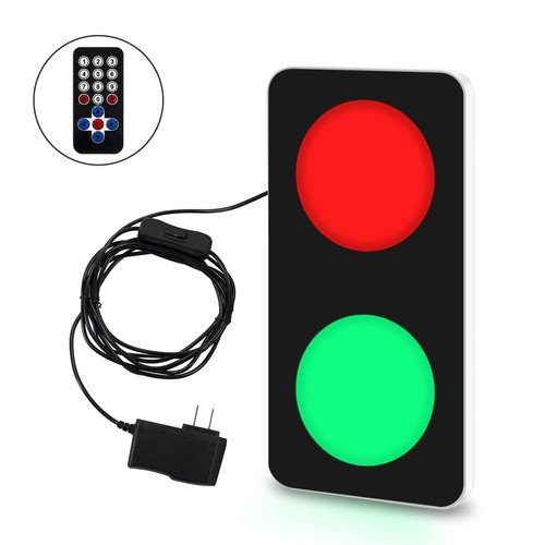 Remote Control Traffic Light, Red Green LED Wall Lamp, DC9-12V Traffic ...