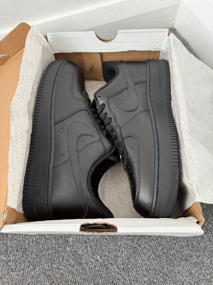 Nike Air Force 1 '07 Low Triple Black | 24HR SHIP | SAME DAY | eBay UK