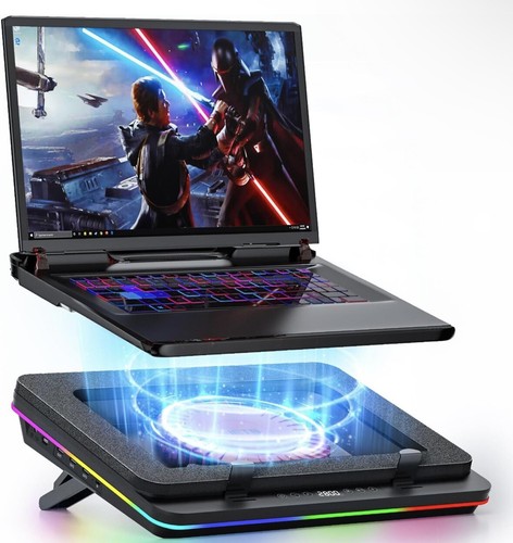 IETS GT600 Laptop Cooling Pad Equipped with Gigantic Turbo-Fan(5.5inch ...