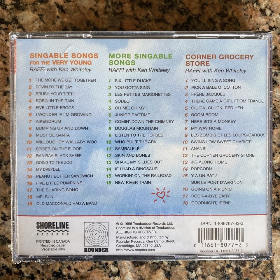 Singable Songs Collection (Box Set) by Raffi (CD, 1996) New Sealed ...