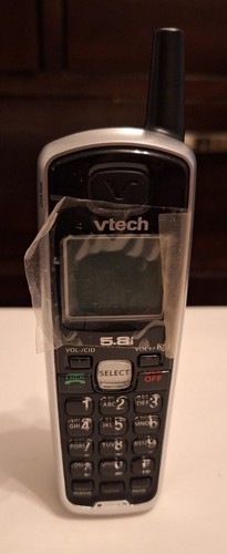 Vtech CS5111 5.8 GHz Black and Silver Cordless Handset Only Battery ...