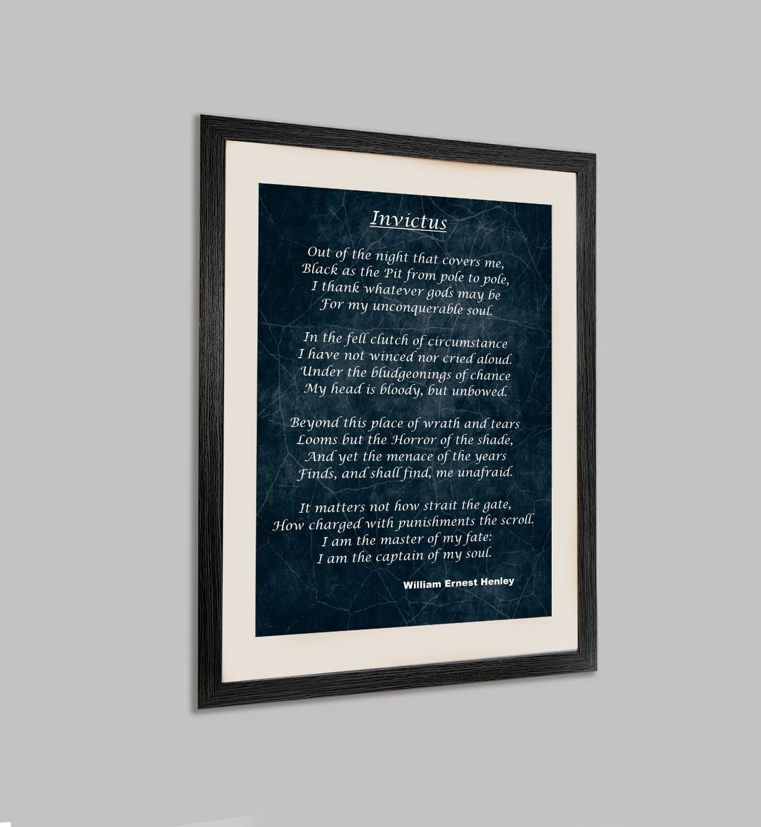 Invictus Poem Poster