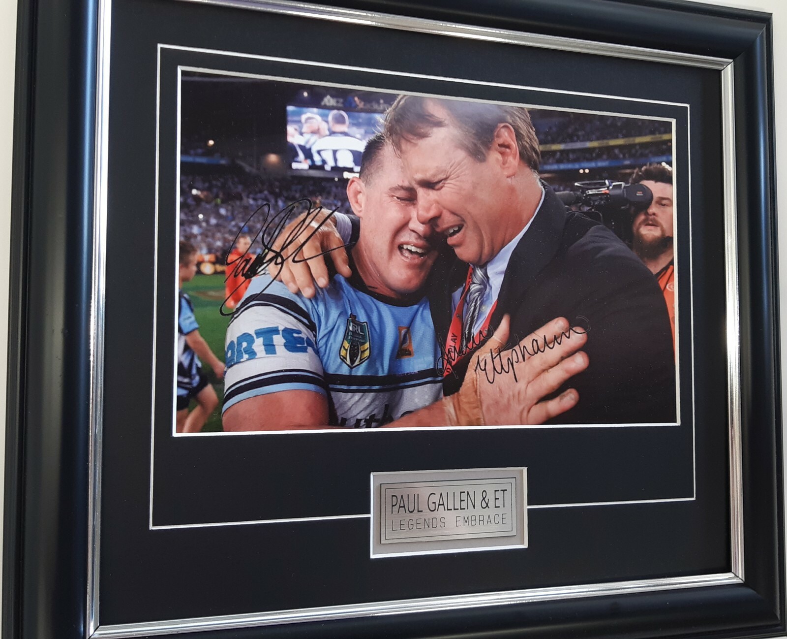 Paul Gallen and Andrew Ettinghausen ET Sharks Greats Premiers 2016 ...