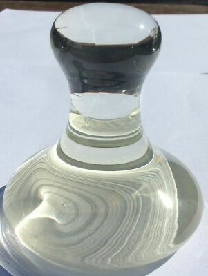 GLASS MULLER ARTISTS TOOL NEW 85 MM O.D. SHORT HANDLE PIGMENT GRINDING ...