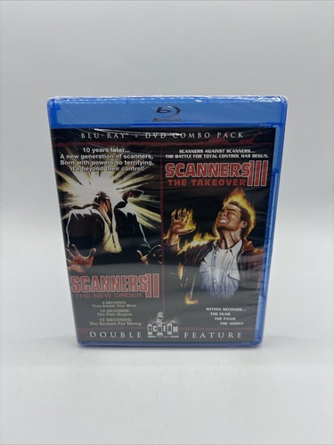 Scanners II & III Blu-ray DVD Scream Factory Double Feature RARE OOP 2 ...