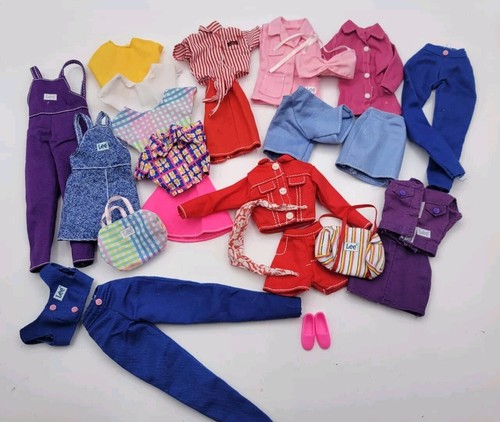 Lot Barbie Lee Jeans Fashions Mix Match Hot Jeans Sets 1995 Mattel ...
