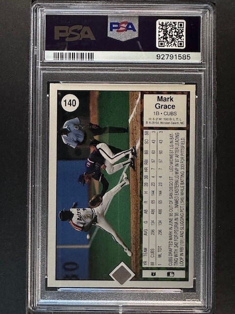 1989 Upper Deck Mark Grace #140 EX-MT 6 | eBay