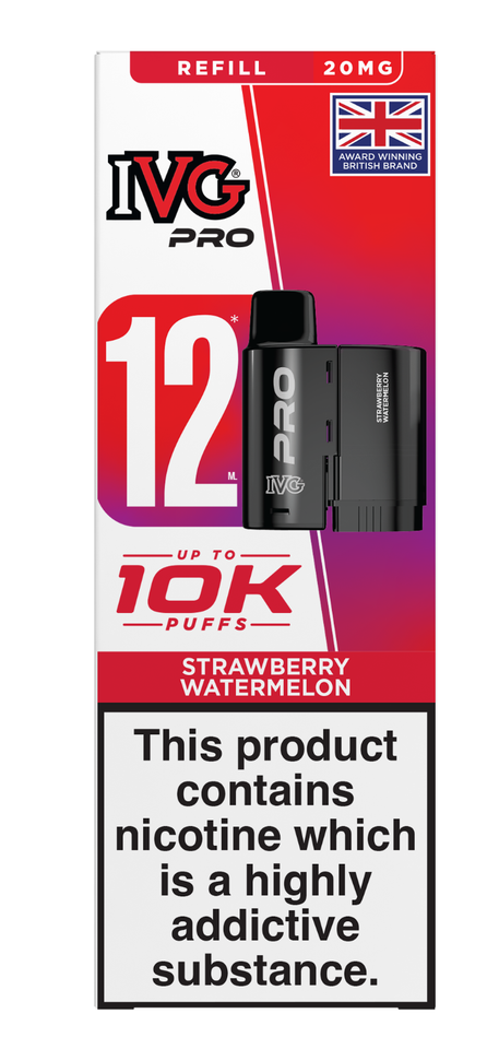 IVG Pro 12 Pods | Refill Pods | Prefilled Replacement Pods | 20mg | IVG ...