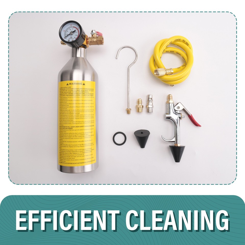 2X(Air Conditioning Flushing Kit, Car Air Conditioning Pipe Cleaning ...