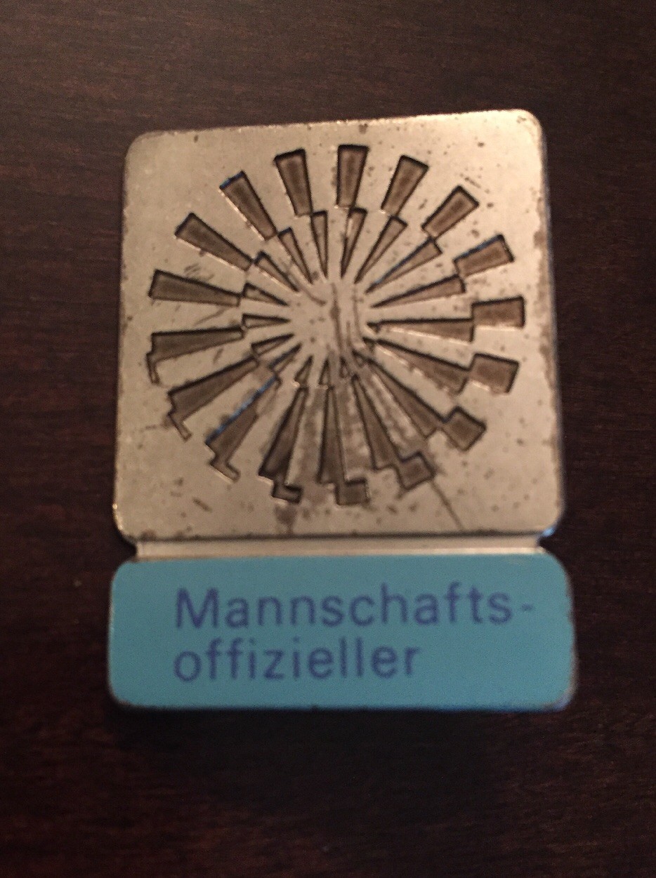 1972 Olympic Munich Officials Mannschaftsoffizieller Participation Pin ...