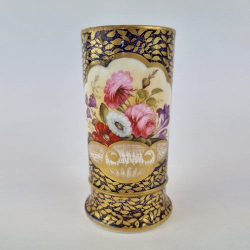 Antique 19th Century Spode Spill Vase Painted With Flowers Godden Label ...