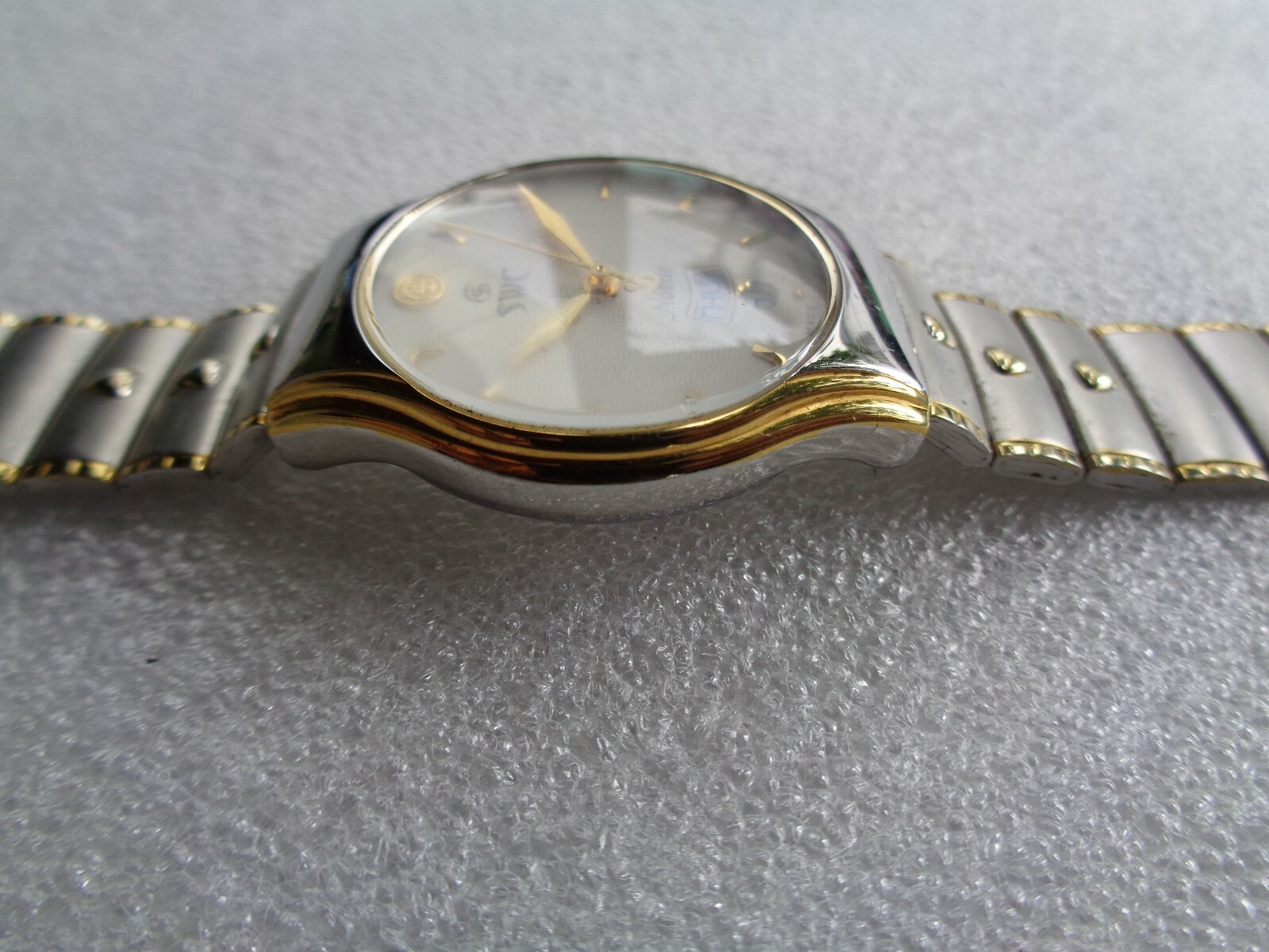 RARE 2 TONE SAMSUNG NOBILE SWC KOREA QUARTZ MD SIZE 32 MM QUARTZ MENS ...