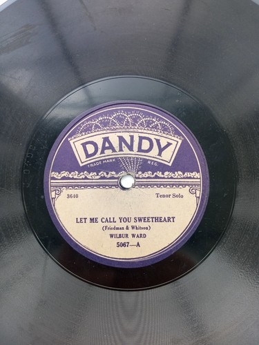 Ultra Rare DANDY label 1925 78 rpm record tenor solo V+ Scranton PA | eBay