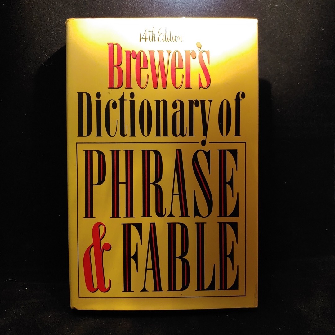 Brewer's Dictionary of Phrase and Fable by Ivor Evans (1989, Hardcover) 14th Ed 9780060162009| eBay