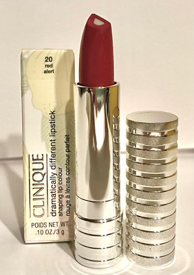 Clinique Dramatically Different Lipstick - 20 Red Alert Full Size NIB ...