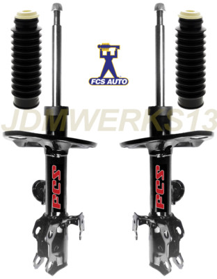 FCS 4 STRUTS SHOCKS & DUST BOOTS w Bump Stops KIT for Honda CIVIC SEDAN ...