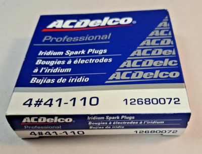 4 - ACDELCO PROFESSIONAL IRIDIUM SPARK PLUGS 41-110 12680072 | eBay