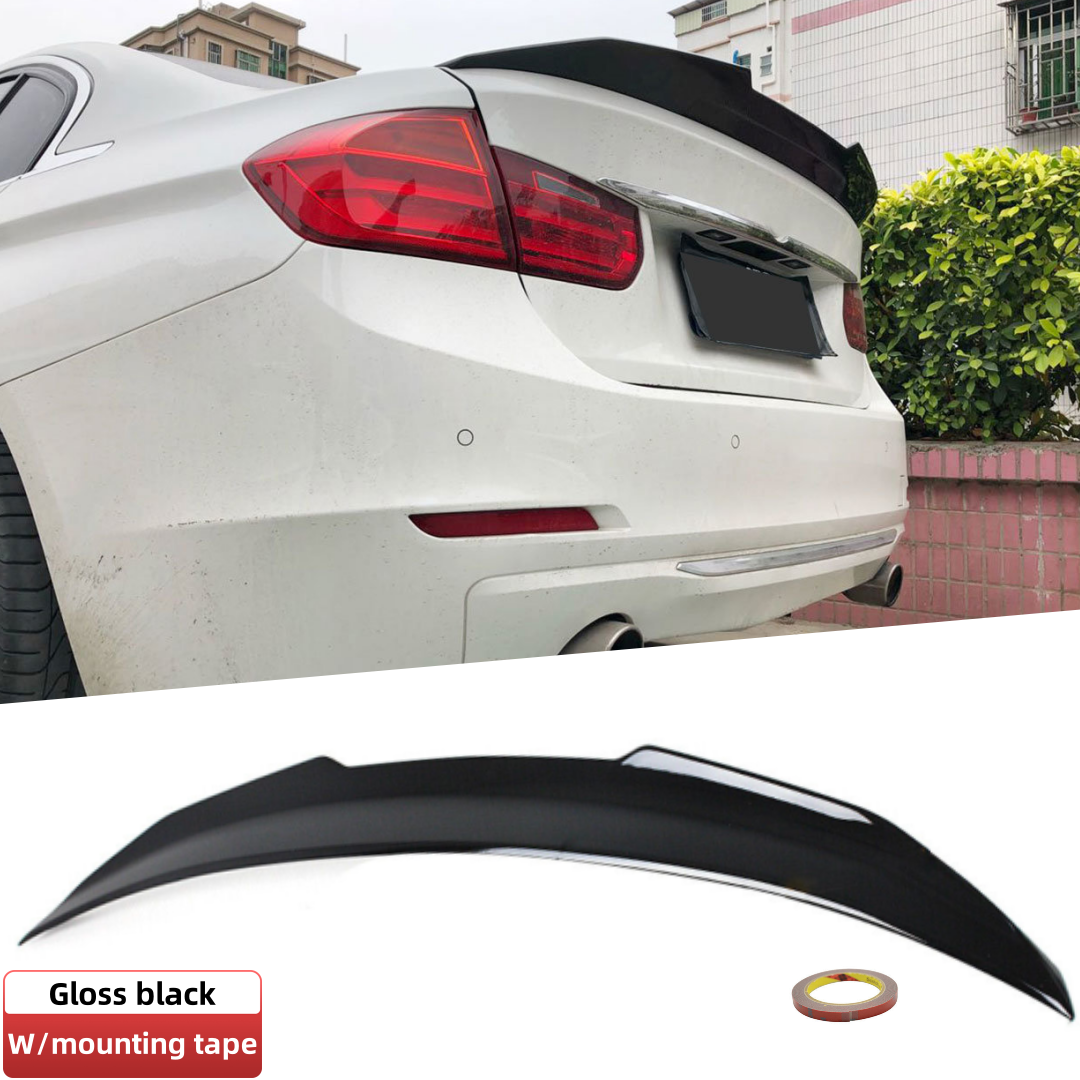 FOR 2012-2018 BMW F30 M3 F80 GLOSS BLACK PSM DUCKBILL STYLE TRUNK ...