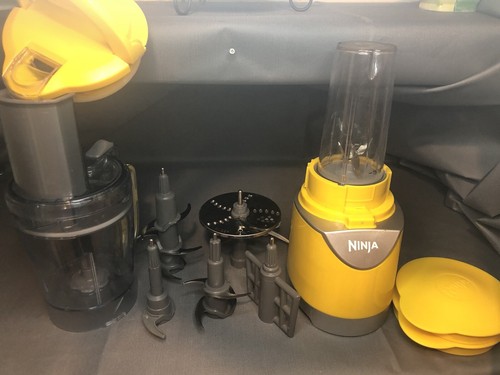 Ninja Yellow Professional Food Processor & Blender Excellent Condition ...