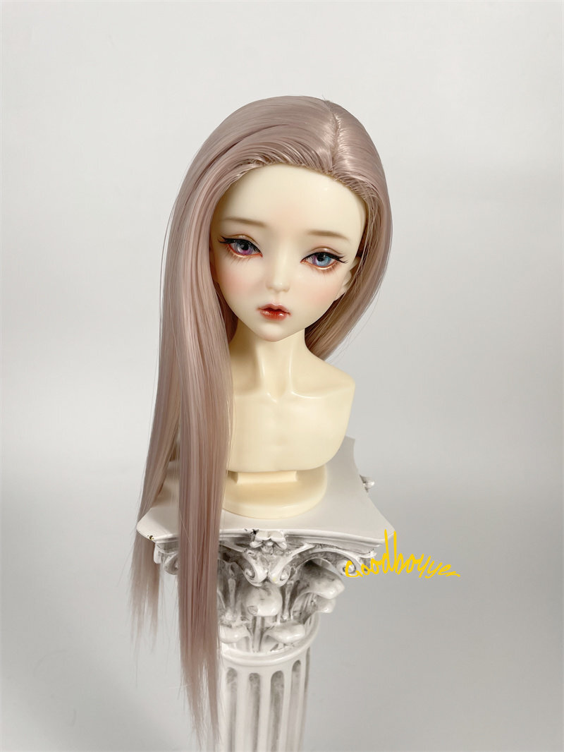 1/3SD10 1/3&Uncle BJD Medium Wig Hair Side Parting Hand Hook Forelock ...