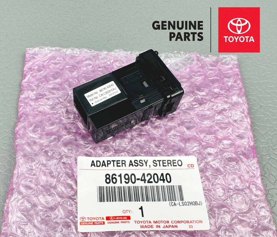 86190-42040 ADAPTER ASSY, STEREO JACK, NO.1 TOYOTA 2013-20 PRIUS MIRAI ...