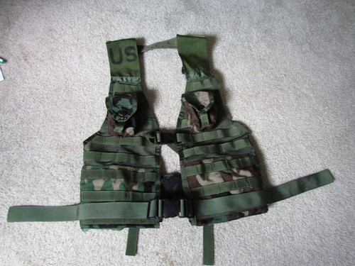 US Military Tactical Fighting Load Carrier FLC Vest MOLLE II Rig ...