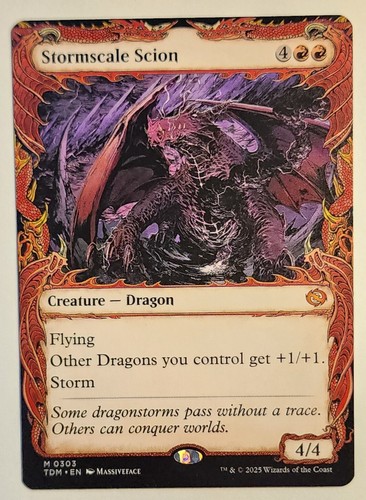 MTG - Stormscale Scion - Showcase - TDM 0303 - Tarkir Dragonstorm ...