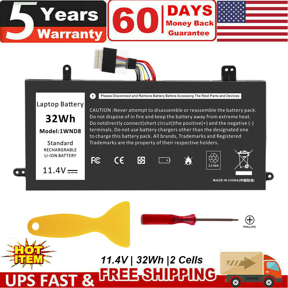 J0PGR Battery For Dell Latitude 5285 5290 E5285 2-in-1 T17G JOPGR 1WND8 ...