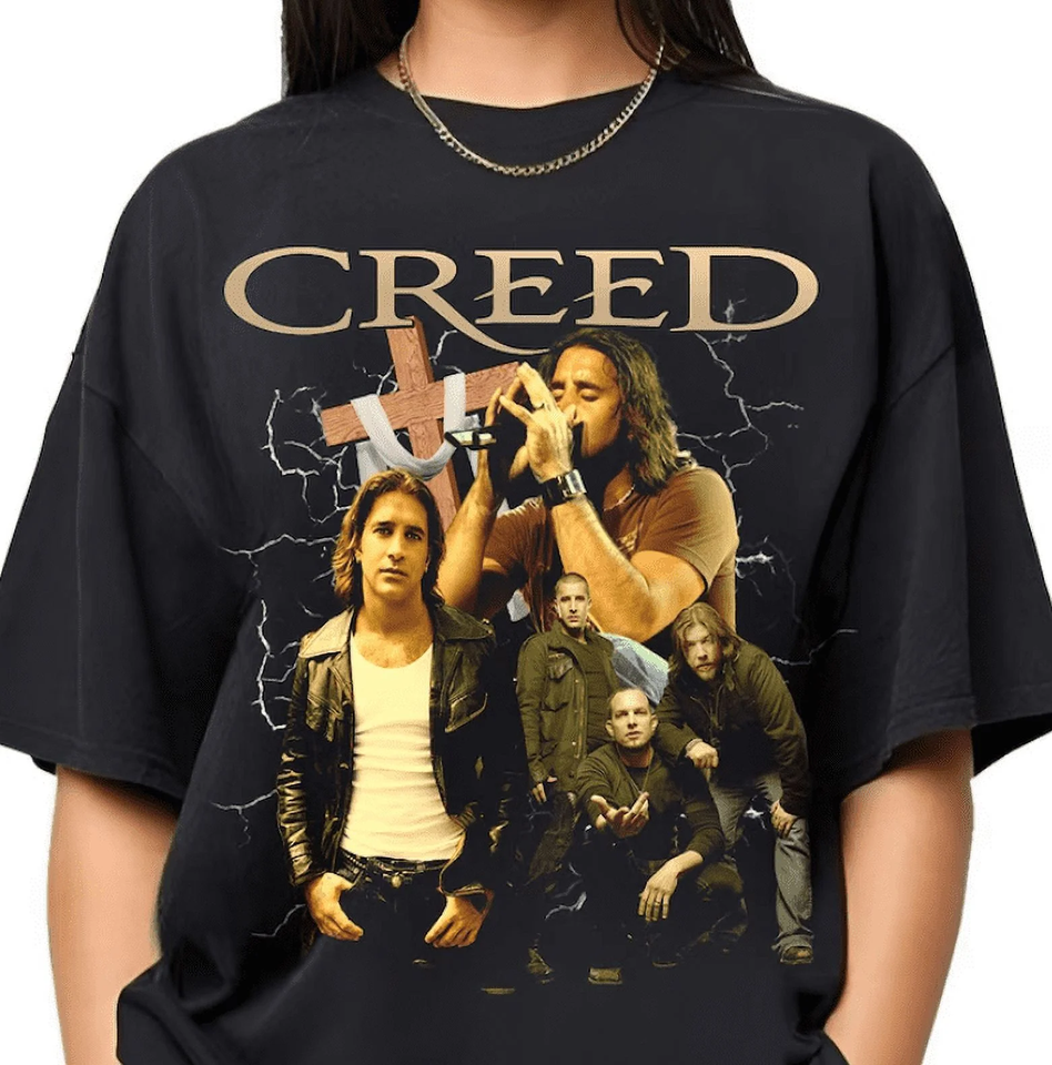 Vintage Creed Band Shirt Short Sleeve Unisex Black All Size | eBay