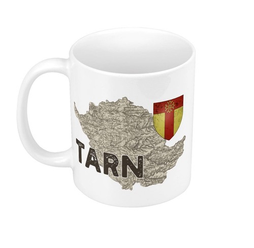 Tasse Céramique Mug Tarn 81 Departement Albi Carte Rare 19eme Siecle ...