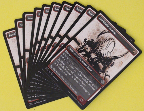 MTG (10) Sawblade Scamp (Showcase) - Phyrexia: All Will Be One (ONE 292 ...