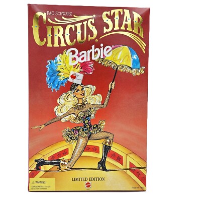 Circus Star Barbie Doll FAO Schwarz Limited Edition 1994 Mattel 13257 ...