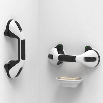 12in Suction Shower Grab Bar with Indicators, Balance Assist Steady ...
