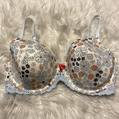Adore Me 38DD Bra Floral Print Demi Underwire Back Closure | eBay