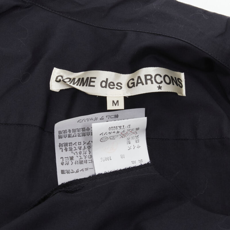 COMME DES GARCONS Vintage 1980s black asymmetric belted COMME DES GARCONS Vintage 1980s black asymmetric belted