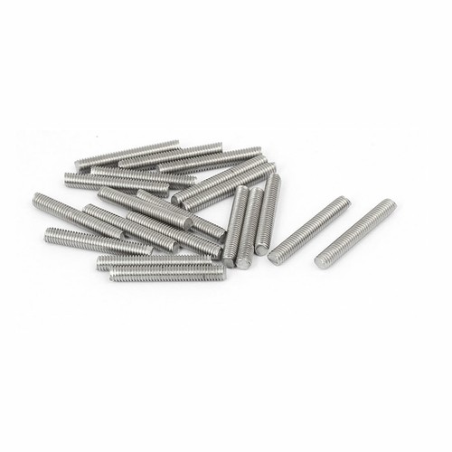 M3 x 20mm 0.5mm Pitch 304 Stainless Steel Fully Threaded Rods Fasteners ...