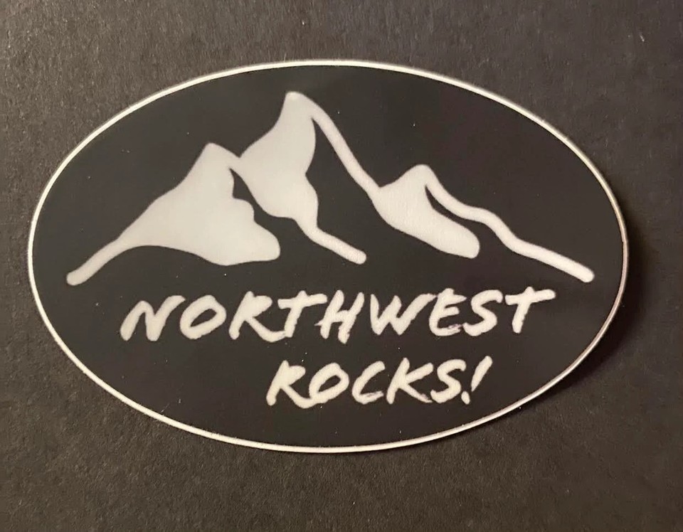 NW ROCKS!-Woods-Sticker-Pacific Northwest-Mountains-Rain-Fun-Trees-West ...