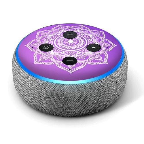 Vinyl Decal Skin for Amazon Echo Dot 3rd Gen - Purple Mandala | eBay