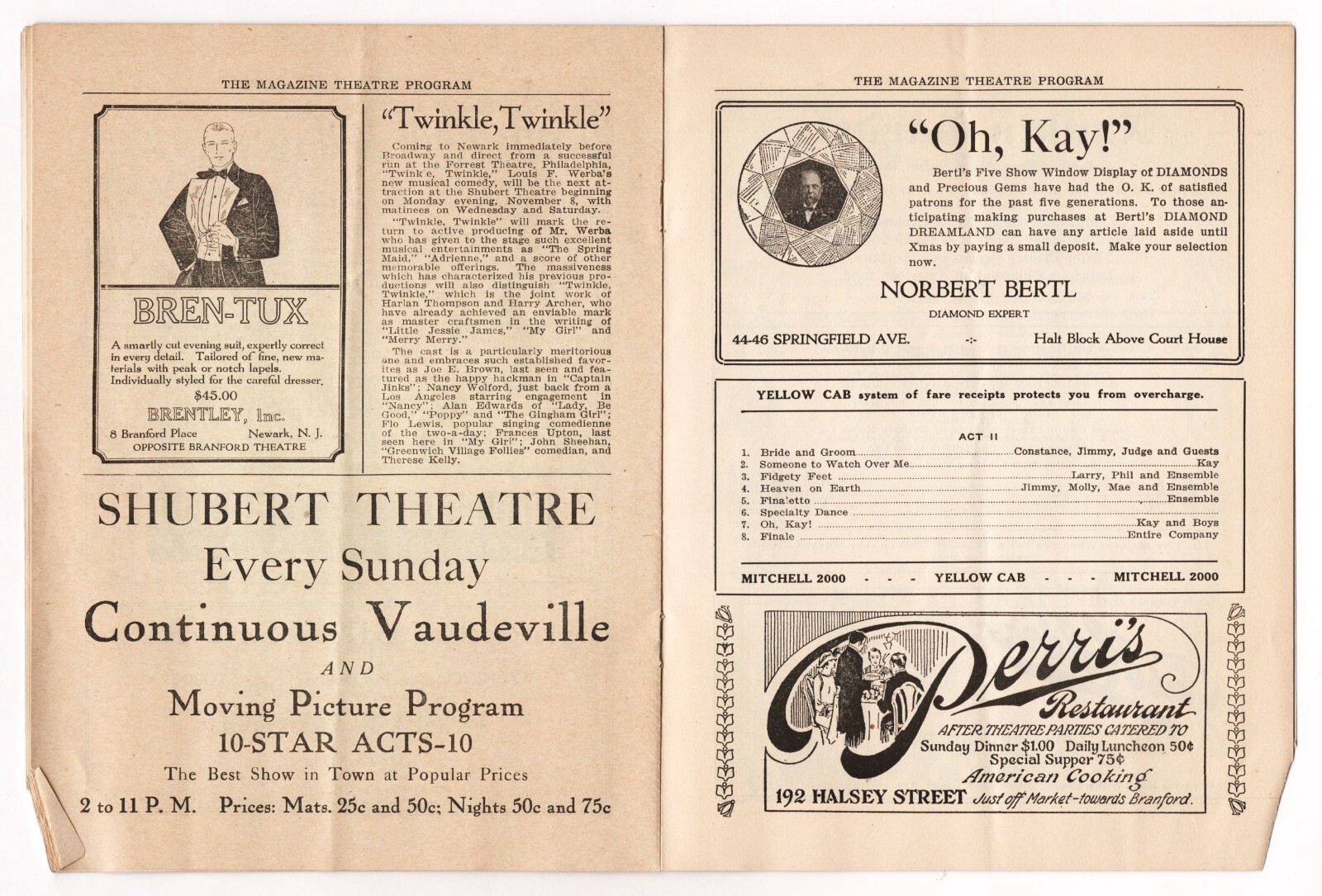 Gertrude Lawrence "OH, KAY!" George Gershwin 1926 Newark, N.J. Tryout ...