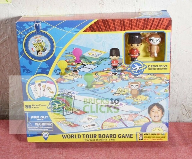 Ryan's World Tour Board Game Includes Collectible Figurines Cards and ...