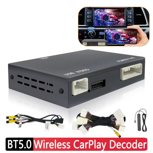 Car Wireless CarPlay Android Auto Retrofit Decoder Box For 14-19 ...