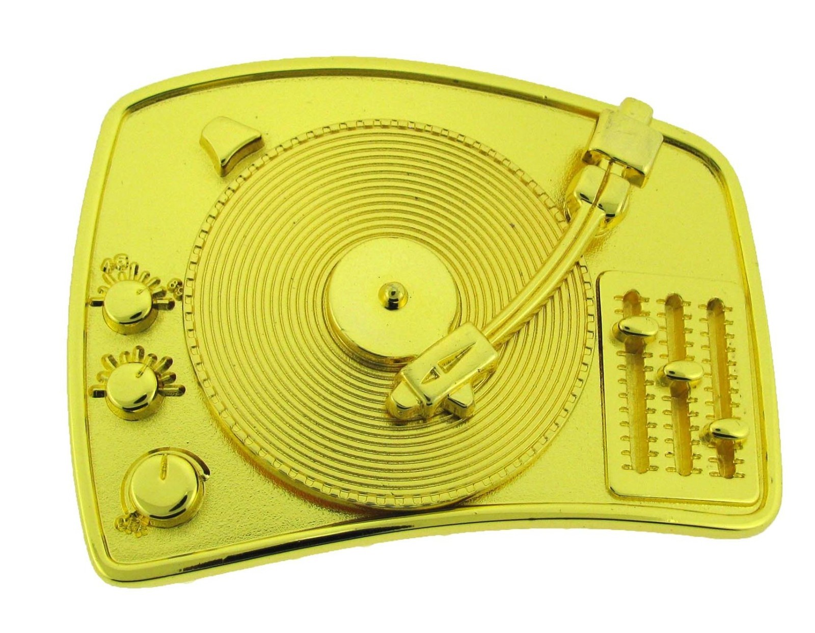 Turntable Belt Buckle DJ Music Disco Night Club Rock Rebel Hip Hop Rock ...