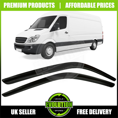 MERCEDES SPRINTER 2006-2018 WIND RAIN SMOKE DEFLECTORS VISORS NEW ...