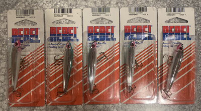 5 Packs Rebel Floating Minnow 2.5” Chrome With Blue Back | eBay