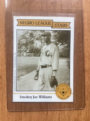 1988 Pittsburgh Negro League Stars Smokey Joe Williams HOF | eBay